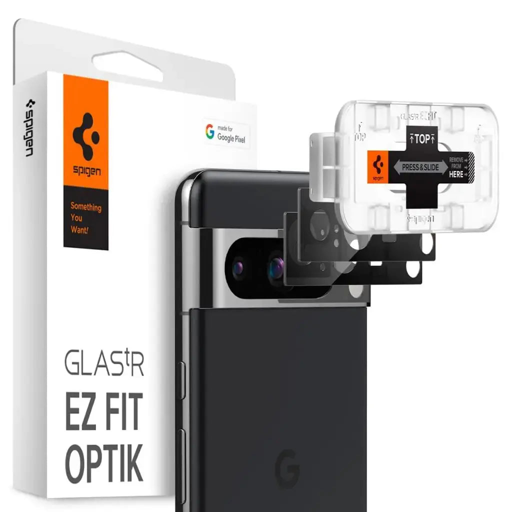 Spigen [2 Pack] Google Pixel 8 Pro Camera Lens Protector EZ Fit Optik