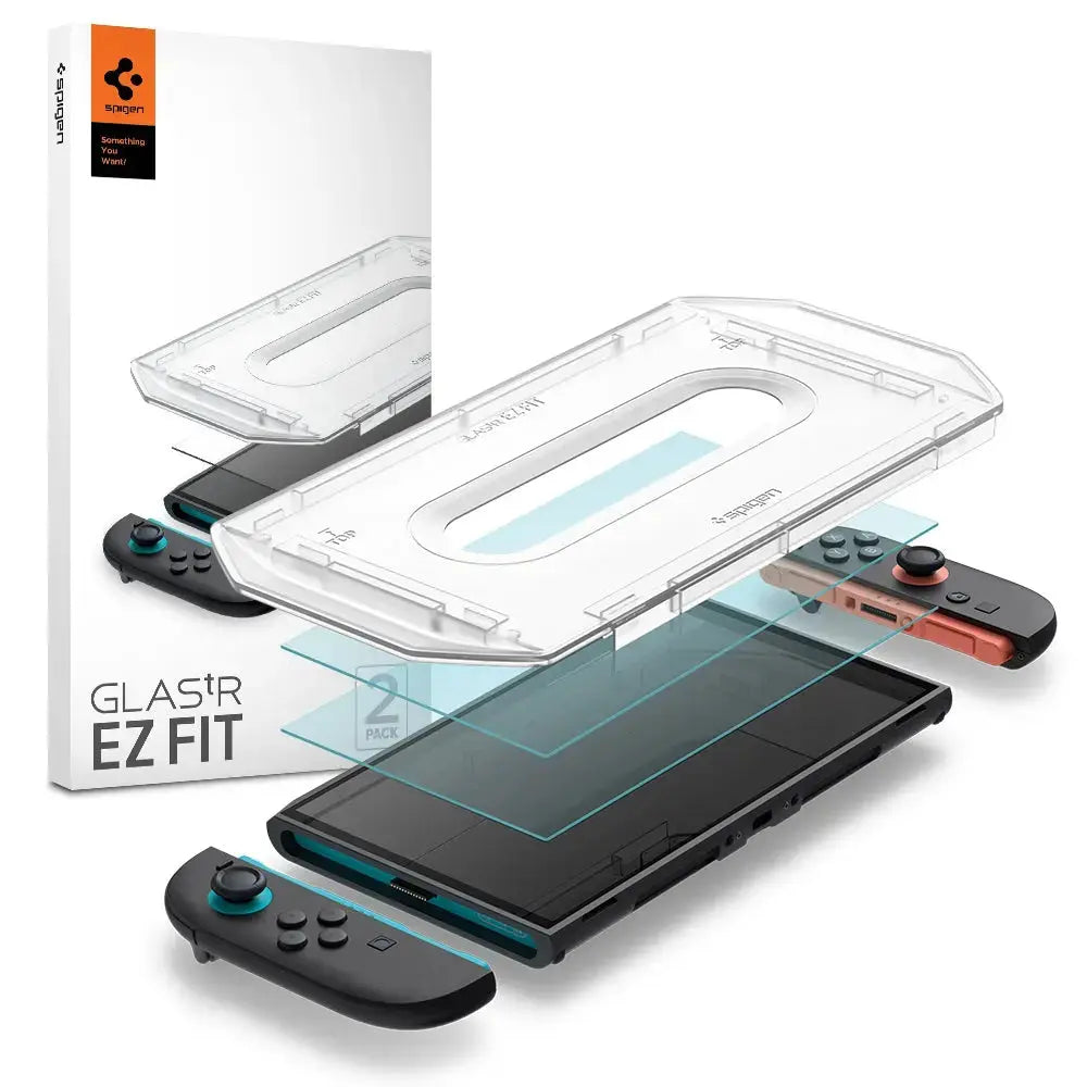 [2 Pack] Nintendo Switch 2 Tempered Glass EZ FIT GLAS.tR - Tech