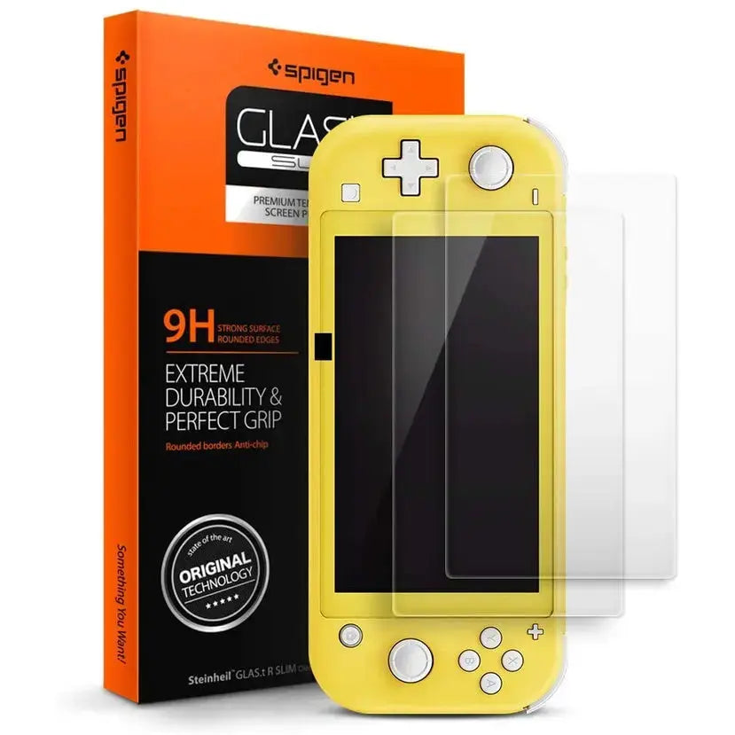 Spigen [2 Pack] Nintendo Switch Lite Screen Protector GLAS.tR Slim