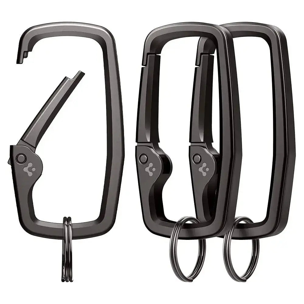 Spigen [3 Pack] Carabiner Clips D Ring Rugged Type - Tech House